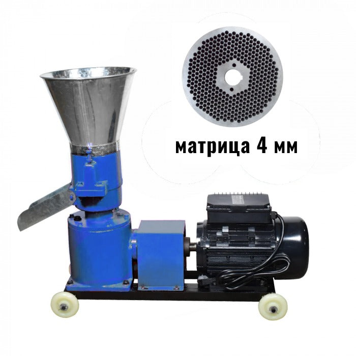 Гранулатор за фураж KL-140 с 1 матрица и двигател 4 kW/ 1500 об/мин/ 3 ...